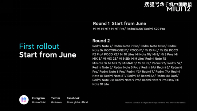 MIUI12国际版正式发布，将于6月份开始首轮推送-搜狐大视野-搜狐新闻