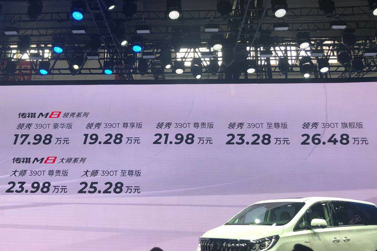 2020北京车展：GM8改名/新款传祺M8售17.98万起_搜狐汽车_搜狐网