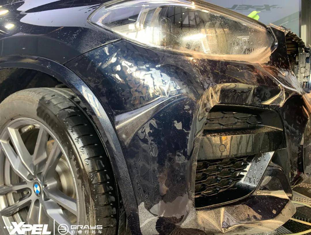 宝马X3xDrive25i M运动 炭黑色| 装贴XPEL-ARES战神系列隐形车衣保护_搜狐汽车_搜狐网