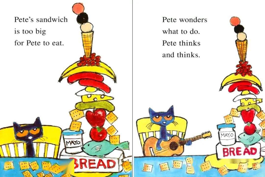 【有声绘本故事】《Pete The Cat Pete's Big Lunch》皮特的丰盛午餐_is