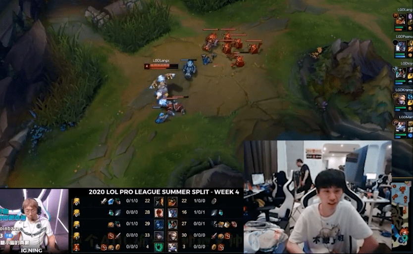 Doinb复盘LGD比赛，称赞小花生K哥颜值，喊话骇客：我们是可惜！_观众们