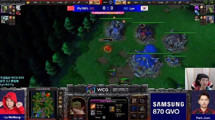 WCG2020八强赛首日：彩色力擒萝莉 飞飞智取Lyn神_Fly