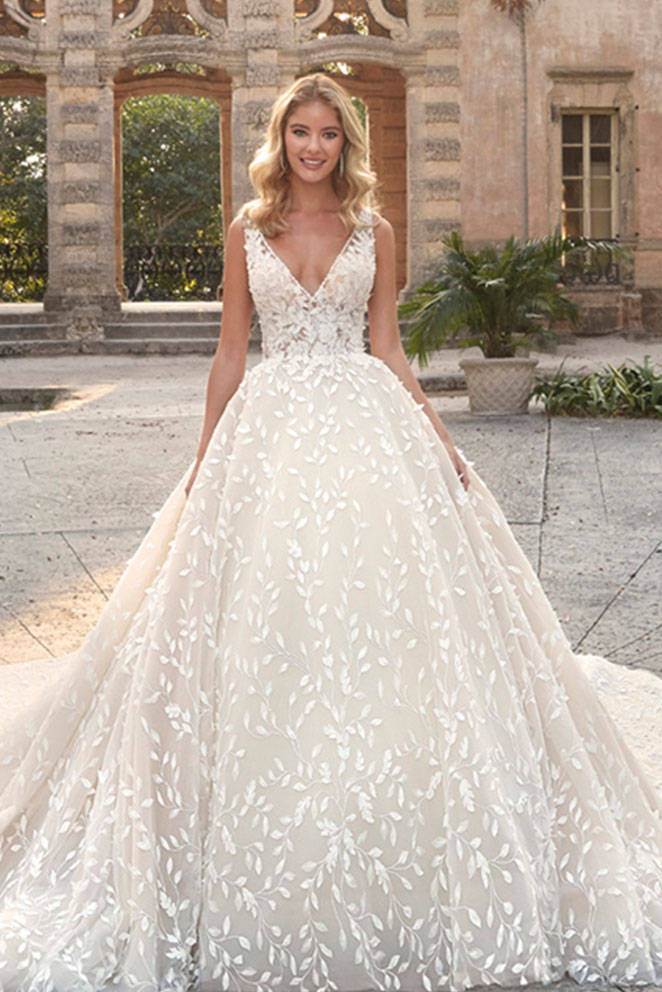 顶级手工婚纱品牌Demetrios Platinum系列婚纱12-搜狐大视野-搜狐新闻