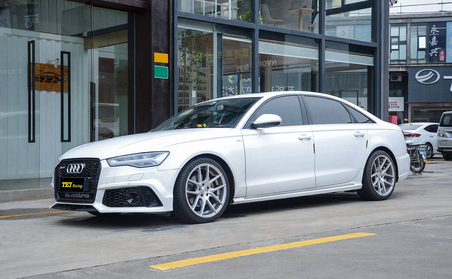 奥迪A6L(C7)改装升级TEI Racing高性能运动短弹簧_搜狐汽车_搜狐网