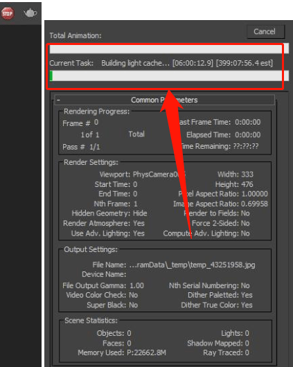 渲染卡在灯光缓存/building light cache怎么办？【渲染100】_样本
