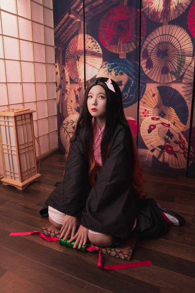 cos：鬼灭之刃-努力保护人类的祢豆子_柯爱