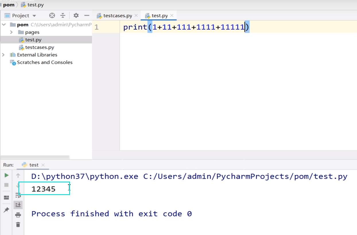  python 1 11 111 1111 11111 Python