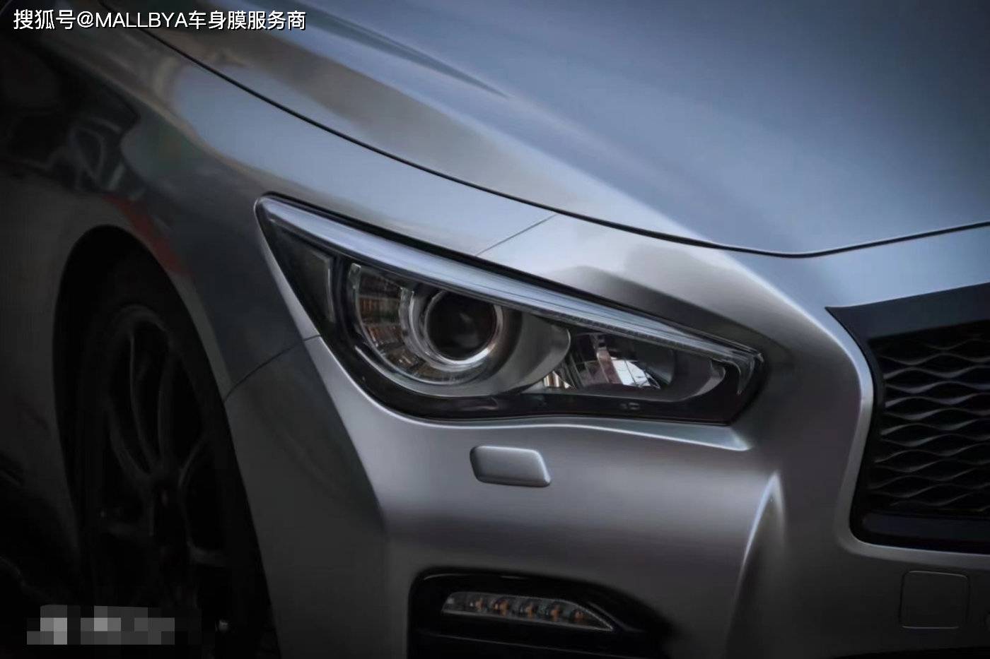 英菲尼迪Q50L换色GT银 全身散发出抄能量_搜狐汽车_搜狐网