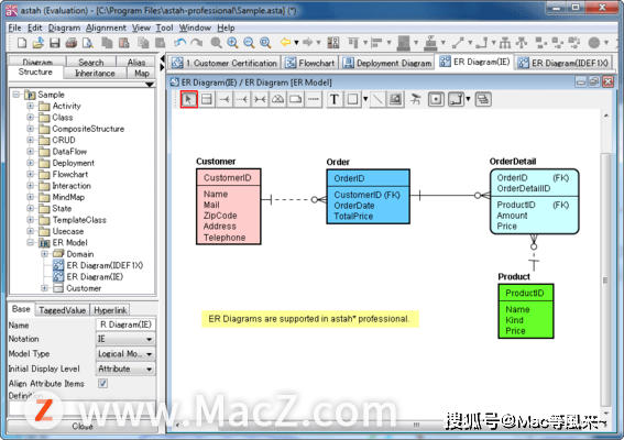 Astah Professional for Mac(UML建模工具) 8.4.0激活版_模型