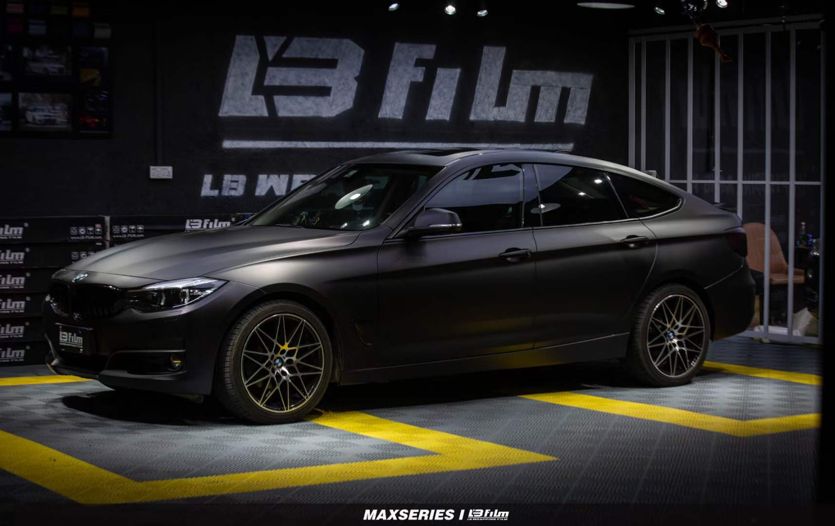 宝马-3系GT汽车LBFILM改色膜PET闪影墨紫_搜狐汽车_搜狐网