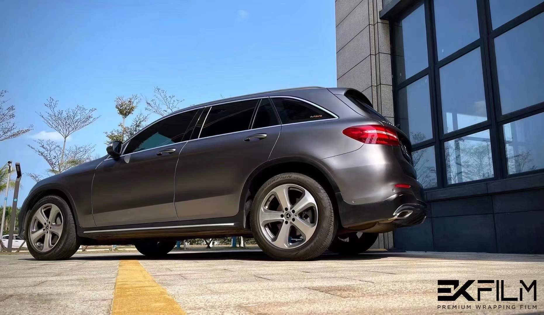 奔驰GLC全车EKFILM-EK改色膜AMG山灰_搜狐汽车_搜狐网