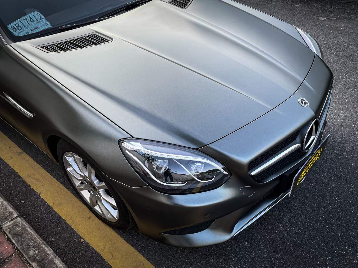 奔驰 SLK 200贴膜Ichanger（ICR）改变者重金属碳灰_搜狐汽车_搜狐网