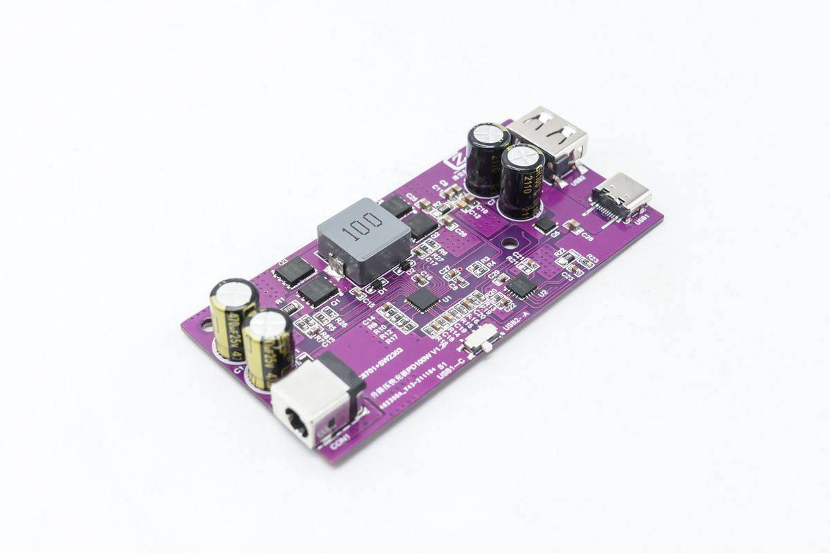 100W全协议快充转接板评测，采用南芯SC8701+智融SW2305方案_Type-C_输出_电压