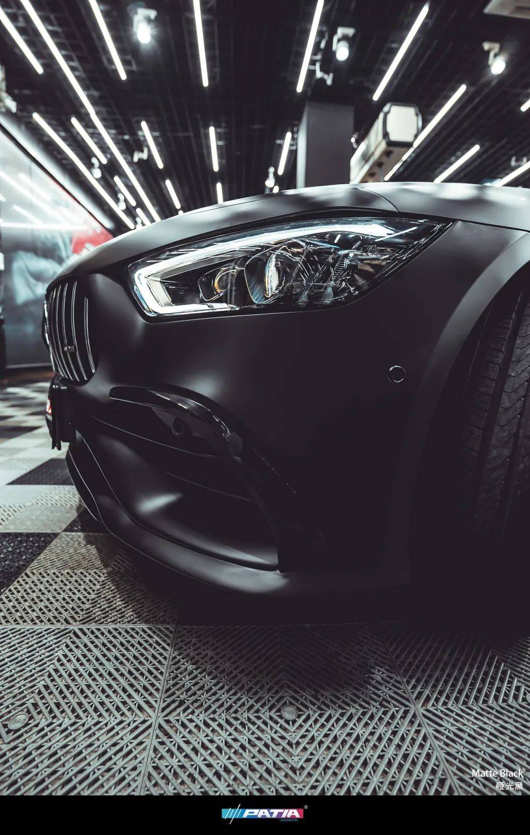 【Matte Black-哑光黑系列】之奔驰 GT53漆面改色_搜狐汽车_搜狐网