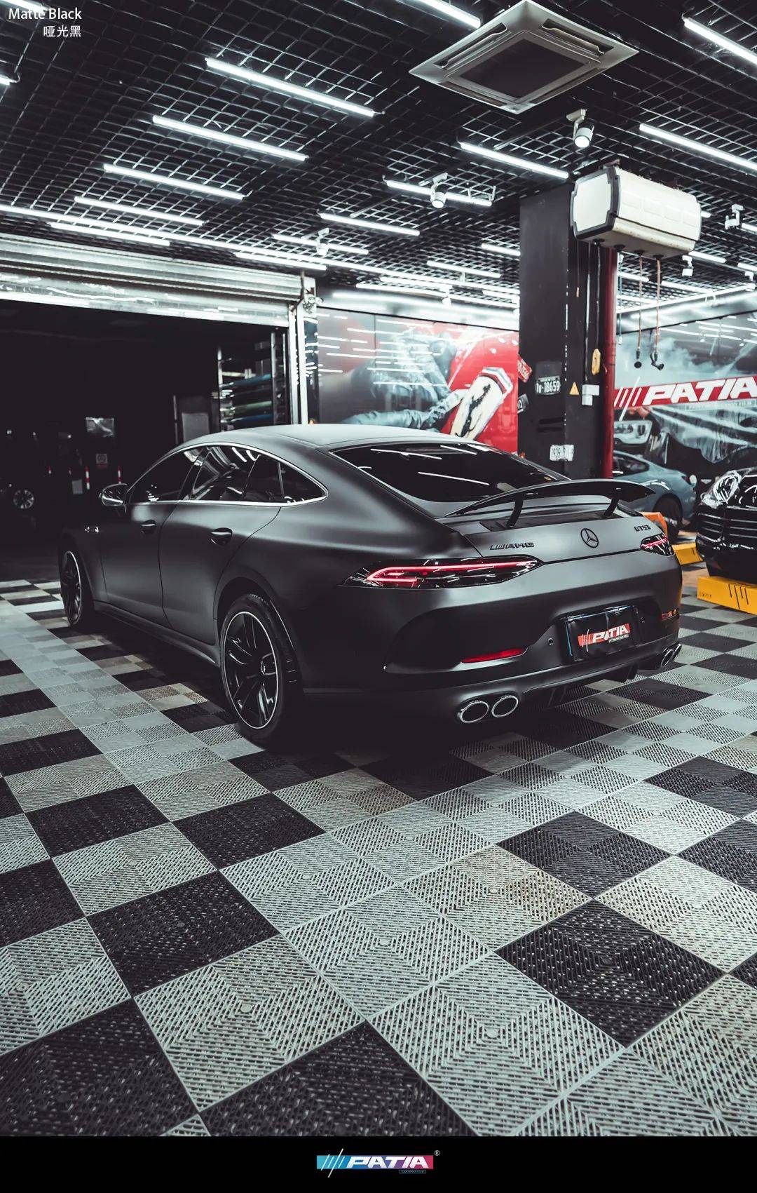 【Matte Black-哑光黑系列】之奔驰 GT53漆面改色_搜狐汽车_搜狐网