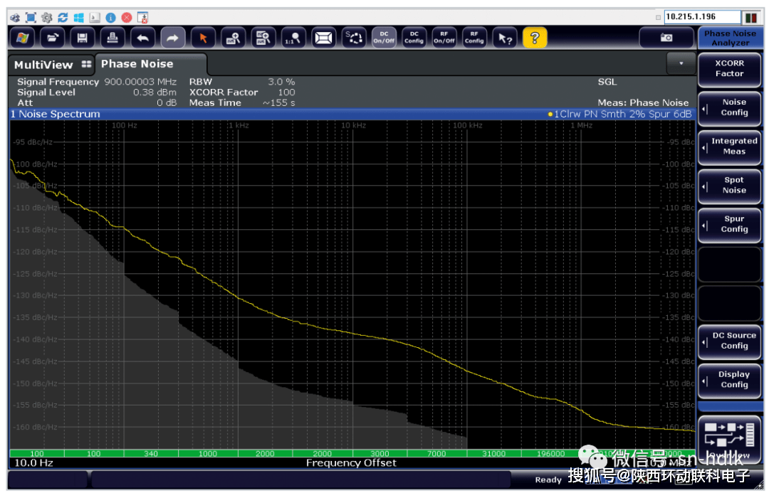 使用R&SFSWP 验证时钟源_测量_噪声_相位