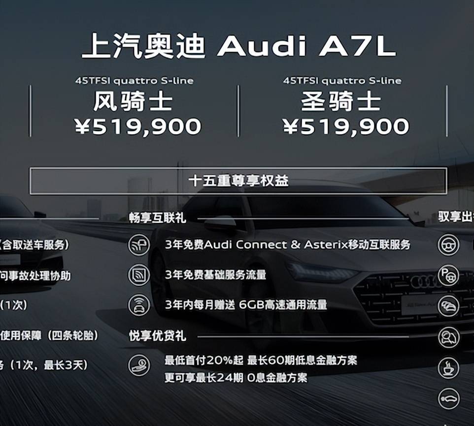 上汽奥迪发布A7L风骑士版与圣骑士版，配智能四驱，售价51.99万！_搜狐汽车_搜狐网