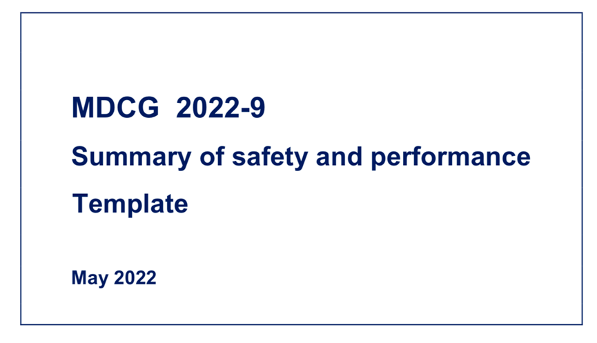 法规解读｜MDCG 2022-9 欧盟新模板出台！_of_and_safety