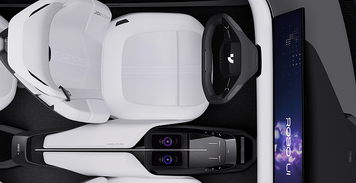 蝶翼门+8295芯片+双激光雷达，集度ROBO-01概念车发布，科技感爆表_搜狐汽车_搜狐网