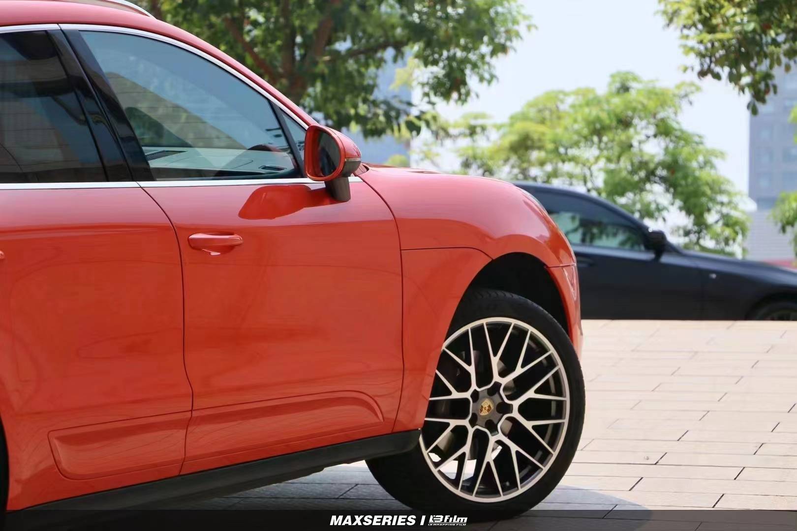 保时捷Macan-LBFILM改色膜原厂漆熔岩橙,火山喷发的熔岩的颜色_搜狐汽车_搜狐网