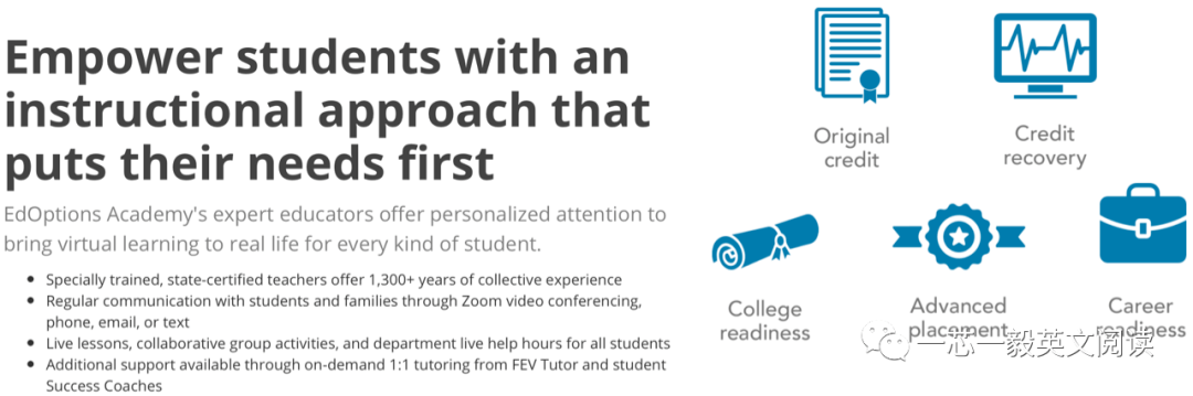 Courseware学分课 | EdOptions Academy在家就能上的美国初中高中学分课_课程_zoom_辅导