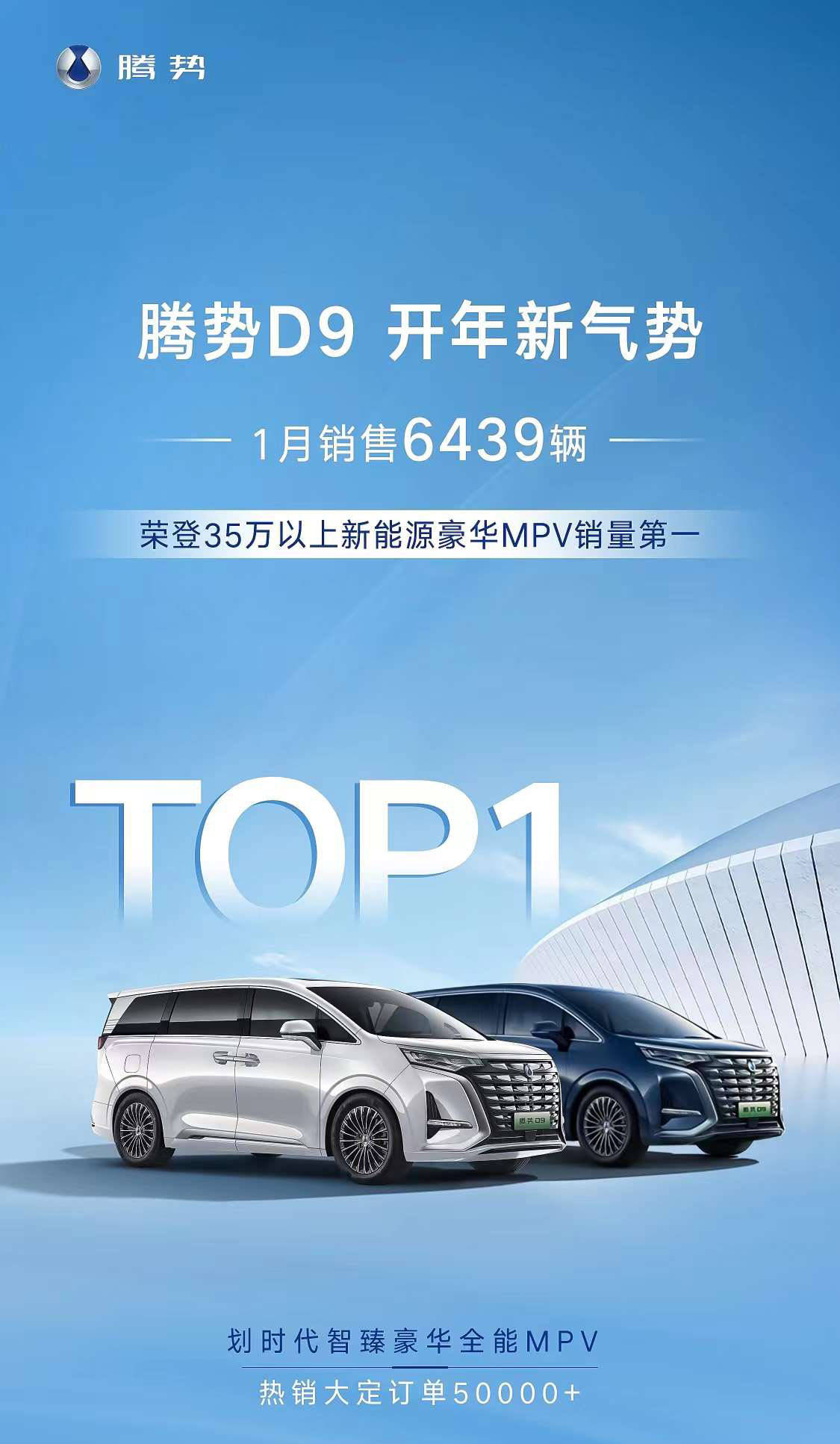 腾势品牌持续走高，登35万以上新能源豪华MPV销量第一_搜狐汽车_搜狐网