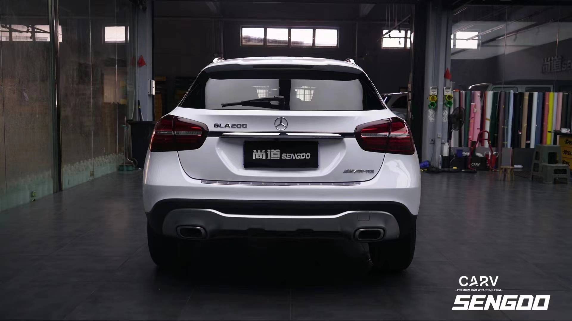 奔驰GLA200卡孚改色膜白金水晶白，与意式美学完美融合!_搜狐汽车_搜狐网