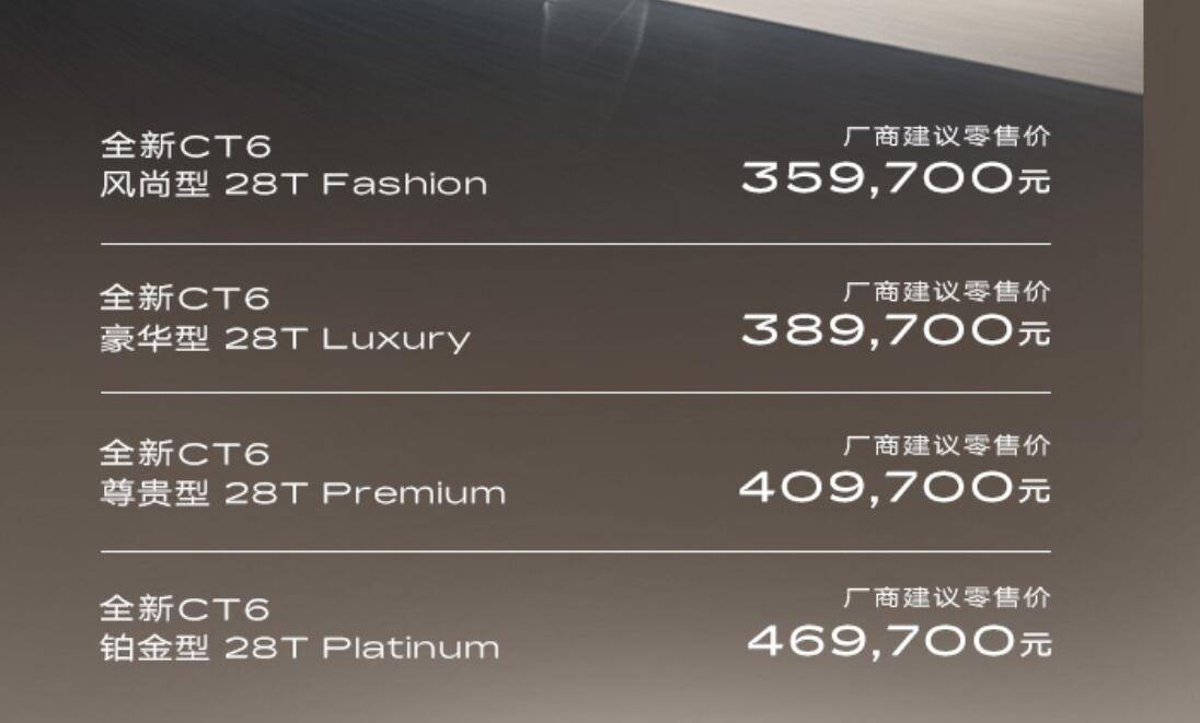 外观内饰设计全面更新，全新凯迪拉克CT6上市售35.97-46.97万元_搜狐汽车_搜狐网