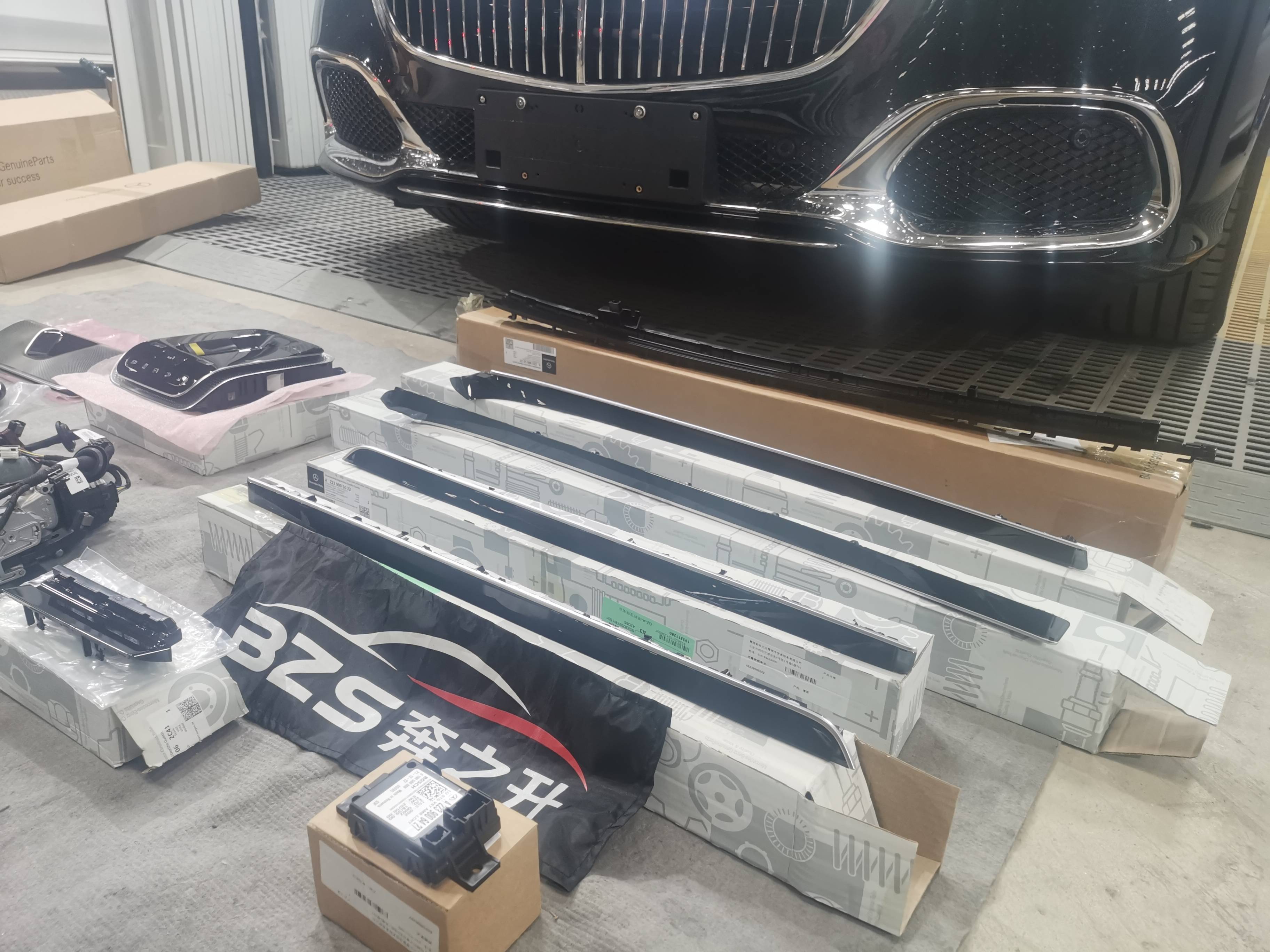 23款迈巴赫S480升级原厂主动式氛围灯+电动后门+前后手势感应等_搜狐汽车_搜狐网