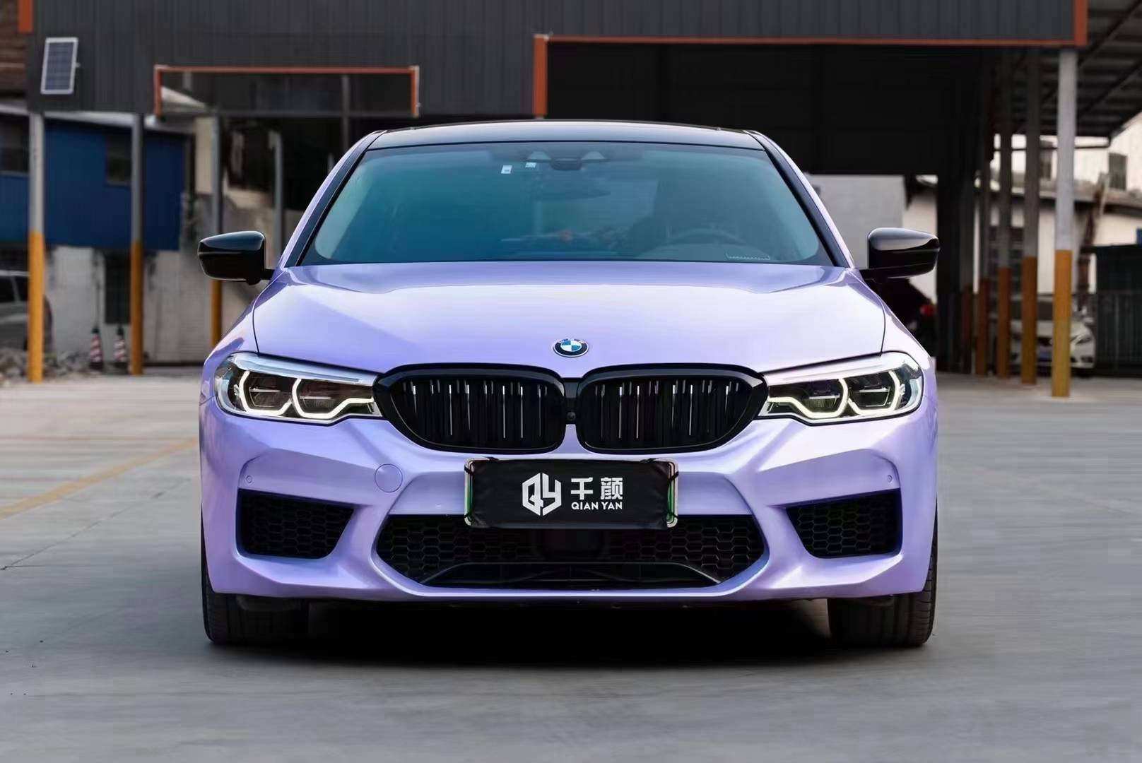 宝马5系EKFILM改色膜梦幻银幻紫，渐变的流光质感满满_搜狐汽车_搜狐网