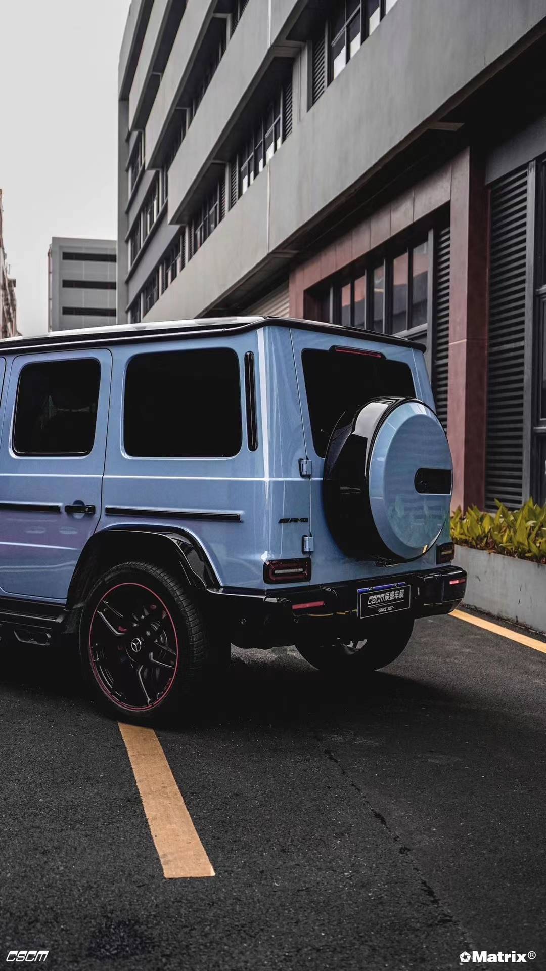 奔驰G63-Matrix改色膜瓷器蓝，拥有着瓷器般的光亮质感_搜狐汽车_搜狐网