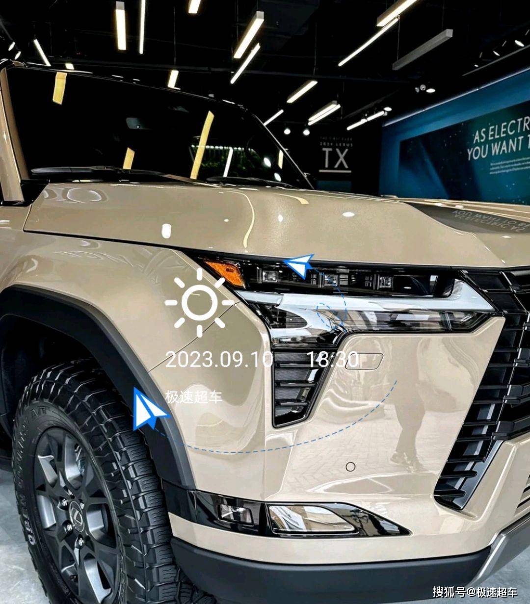 全新2023雷克萨斯GX即将抵达港口，硬朗霸气，3.5T动力+10AT_搜狐汽车_搜狐网