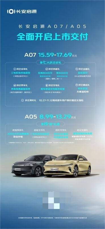全面开启大规模交付，长安启源A07/A05助力用户轻松购车！_搜狐汽车_搜狐网