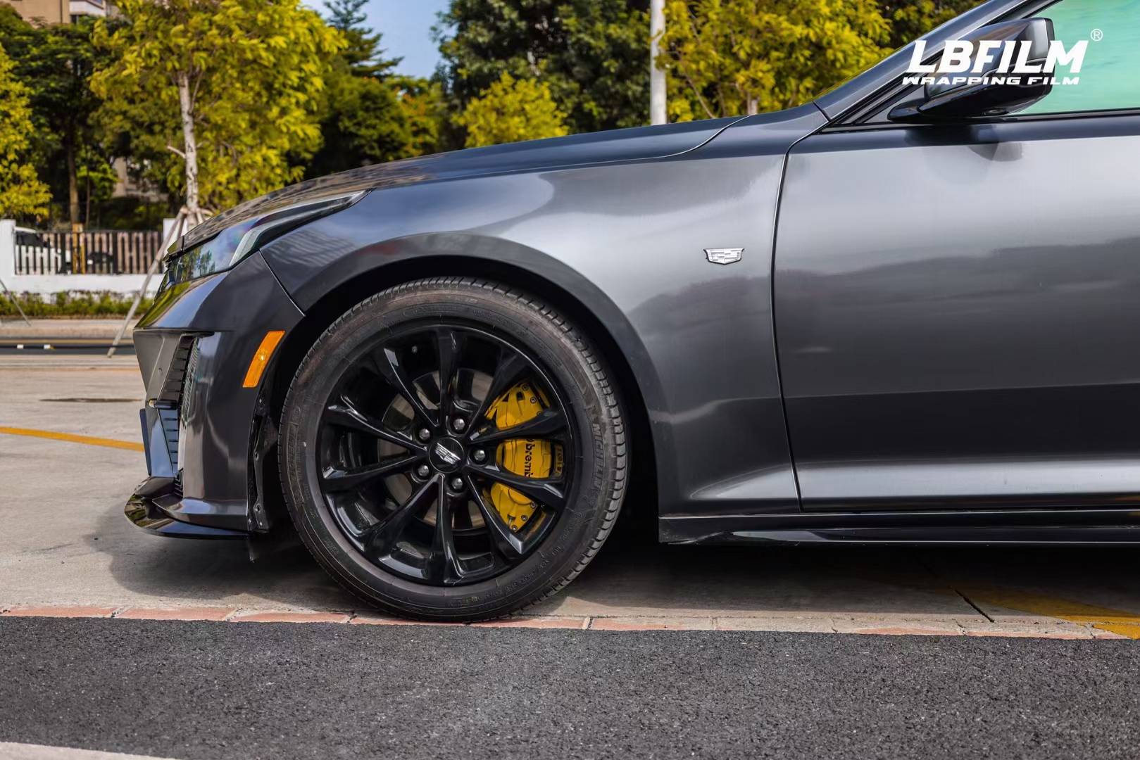 凯迪拉克CT5-LB改色膜超亮金属钨钢，高级感满满_搜狐汽车_搜狐网