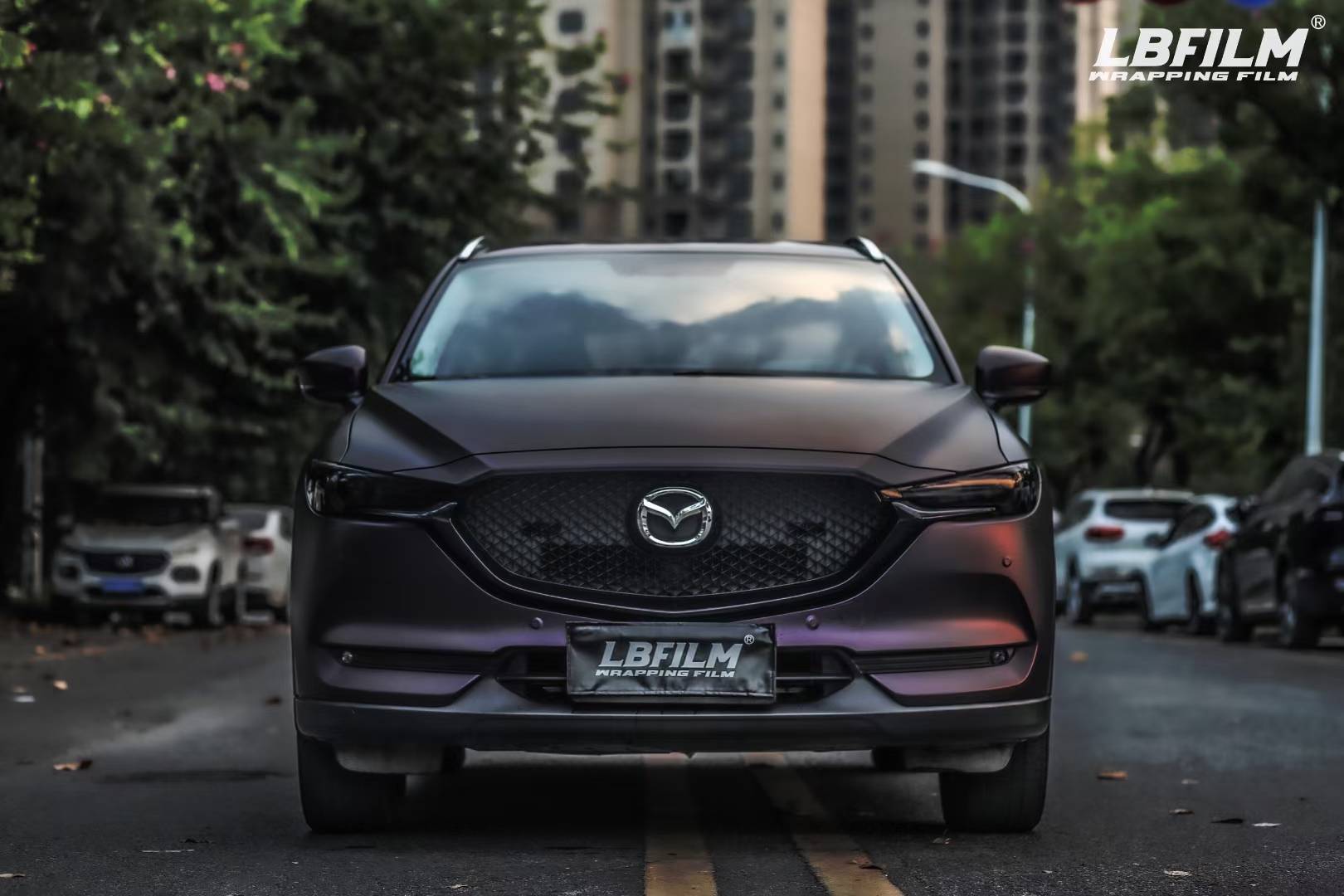 马自达CX5-LB改色膜消光黑幻紫，这个颜色实在是太好看啦_搜狐汽车_搜狐网