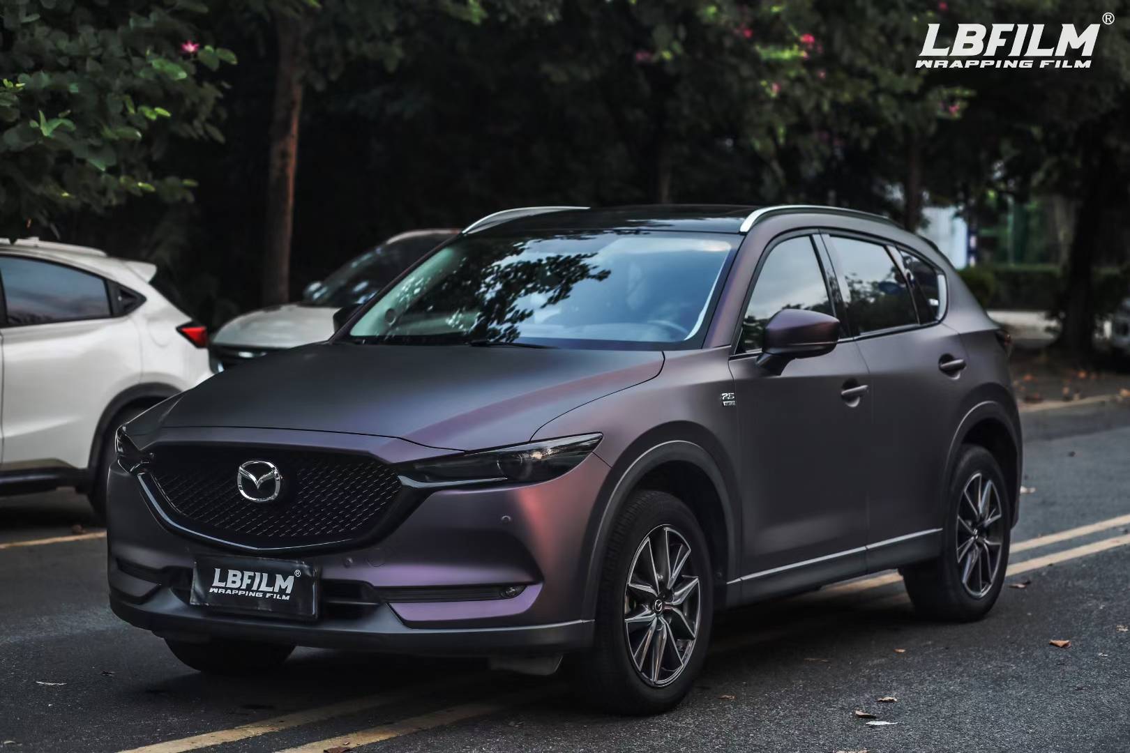马自达CX5-LB改色膜消光黑幻紫，这个颜色实在是太好看啦_搜狐汽车_搜狐网