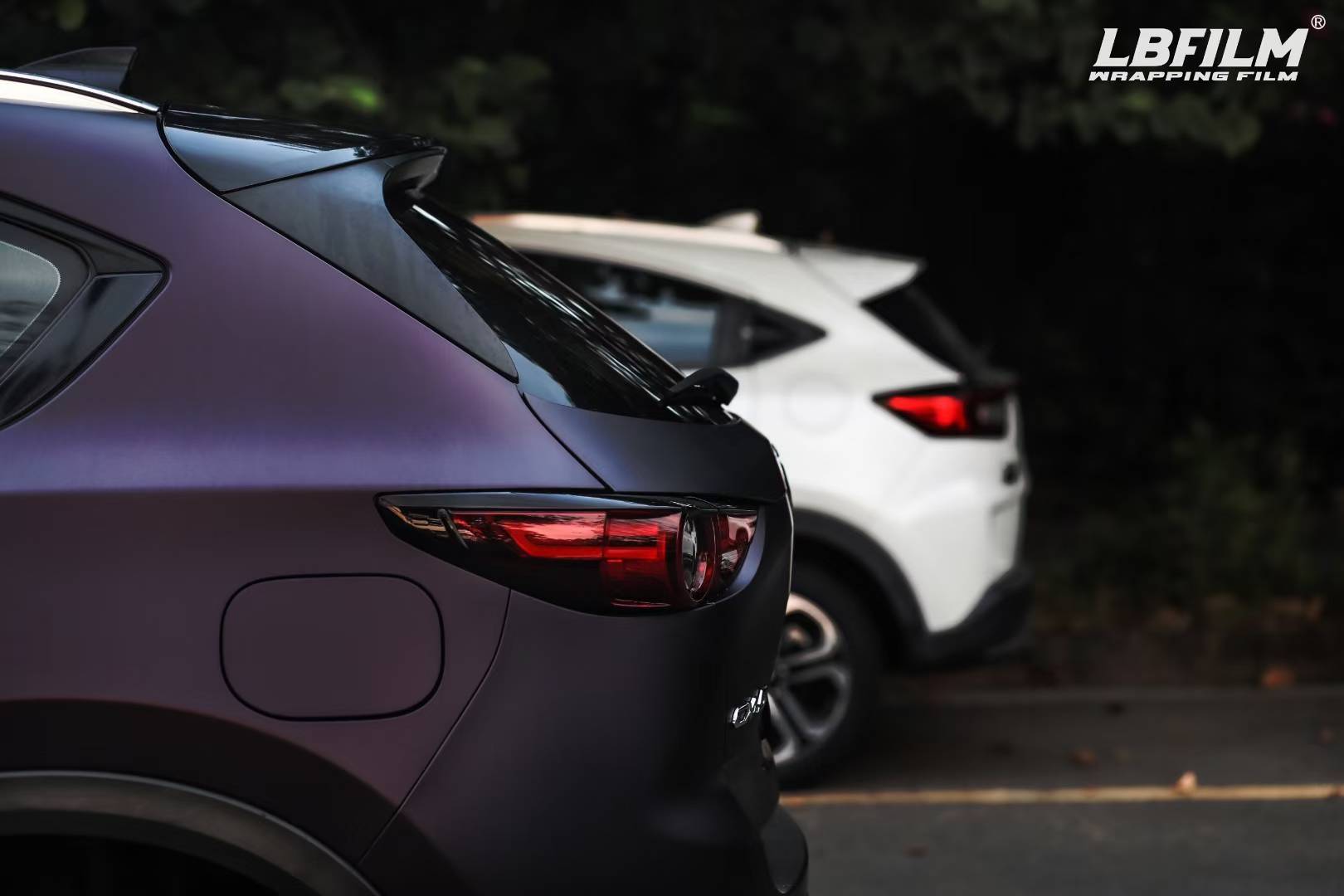 马自达CX5-LB改色膜消光黑幻紫，这个颜色实在是太好看啦_搜狐汽车_搜狐网