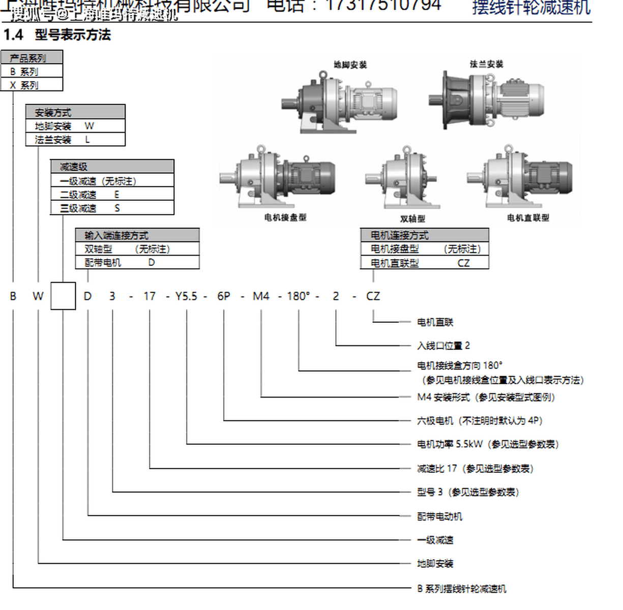 含税价减速机XWD4-23-2.2KW 基座号不同是什么