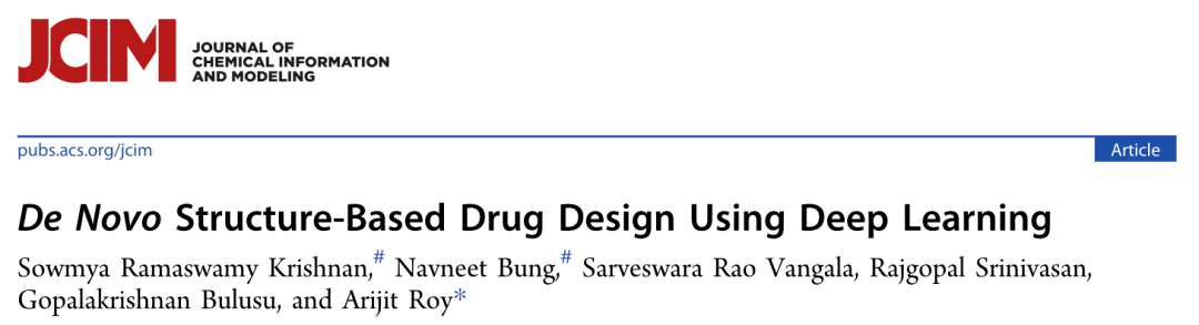 JCIM | 使用深度学习进行基于结构的从头药物设计_分子_位点_蛋白