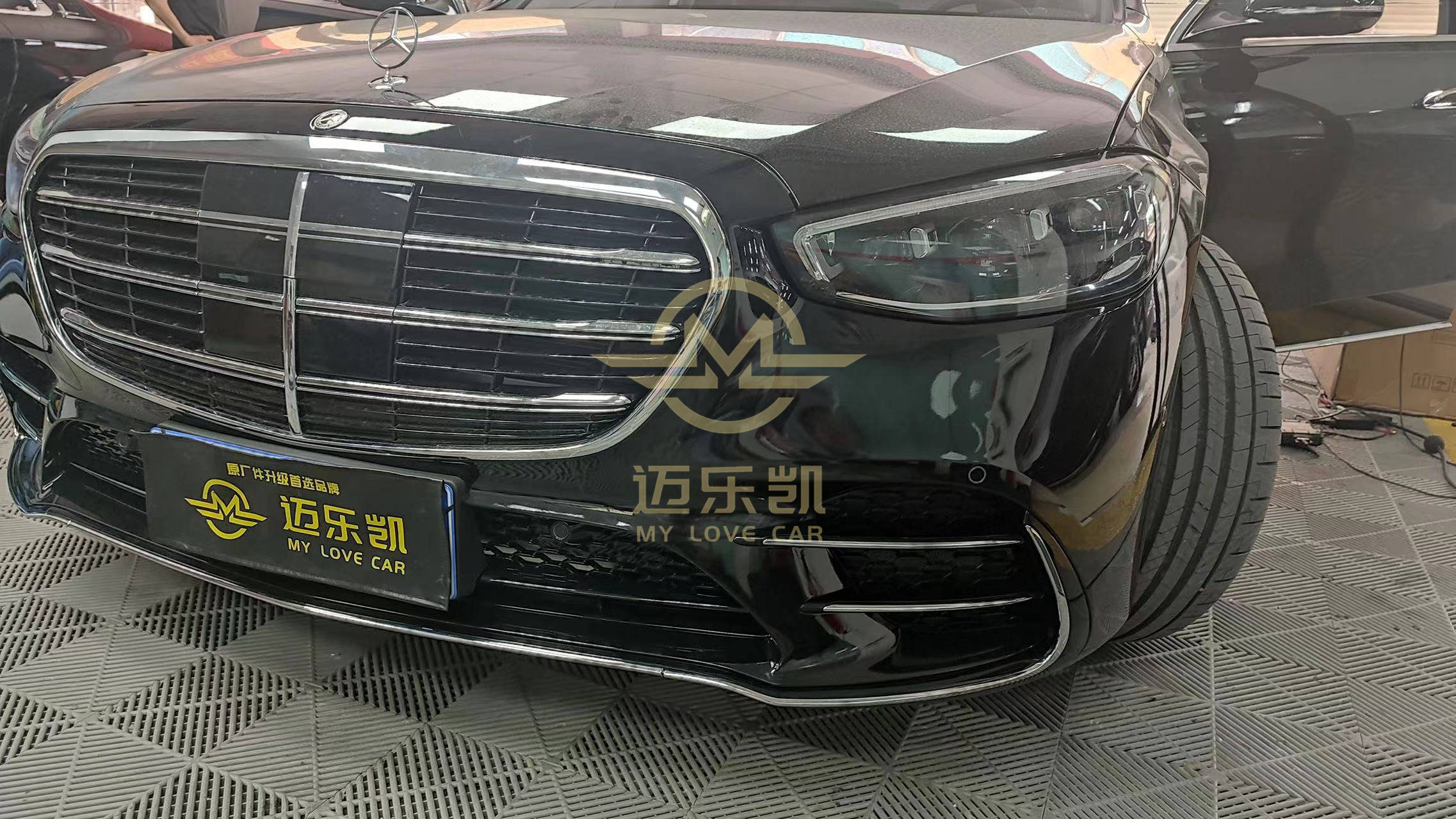 广州22款奔驰S400L改装原厂前杠运动包围_搜狐汽车_搜狐网