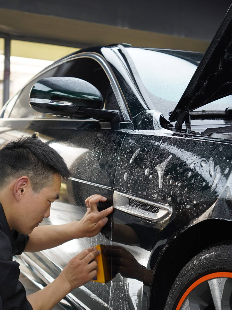 捷豹XEL YEECAR G5隐形车衣施工过程！_搜狐汽车_搜狐网