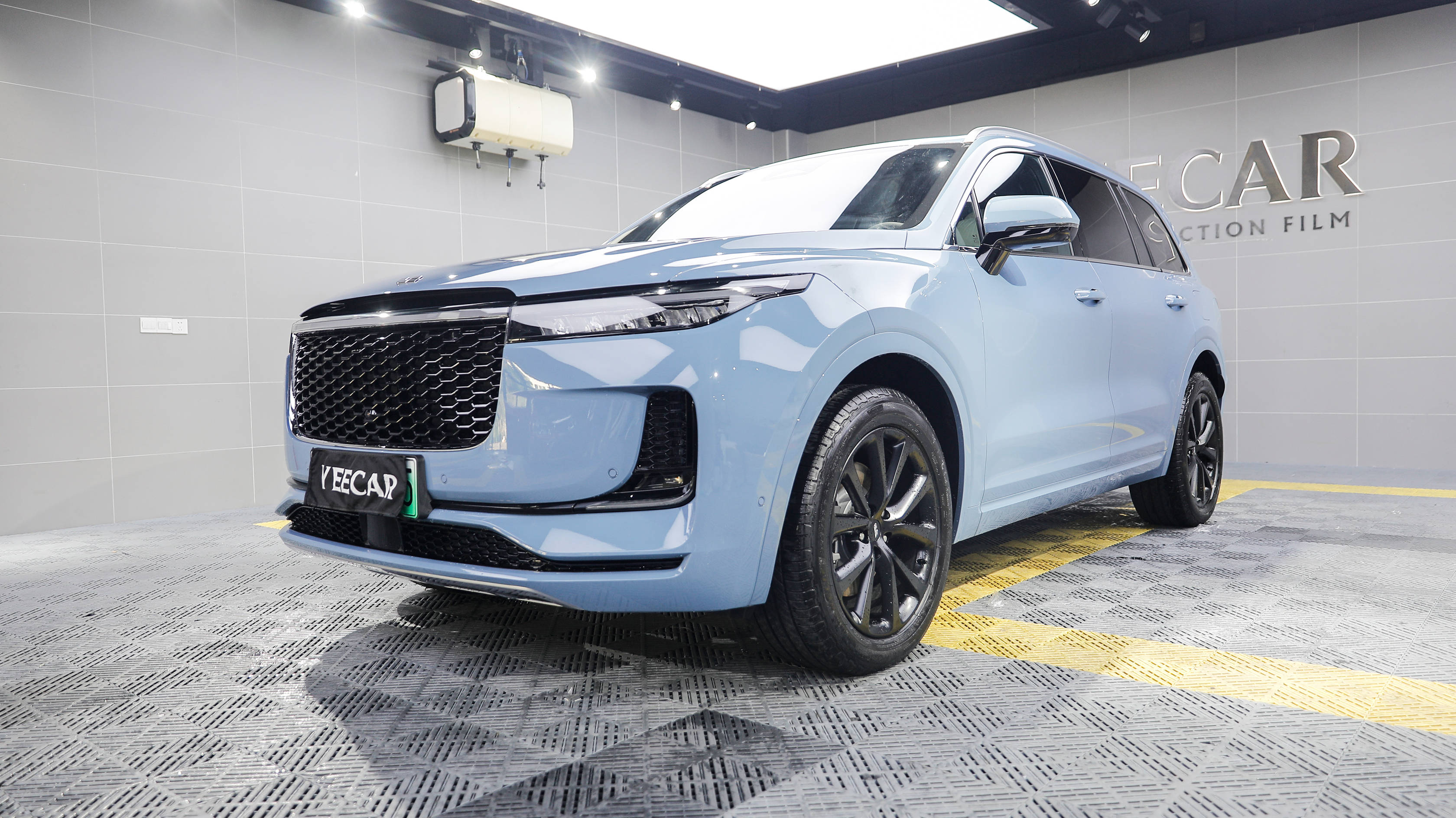 理想one 蓝色 YEECAR 车衣施工案例_搜狐汽车_搜狐网