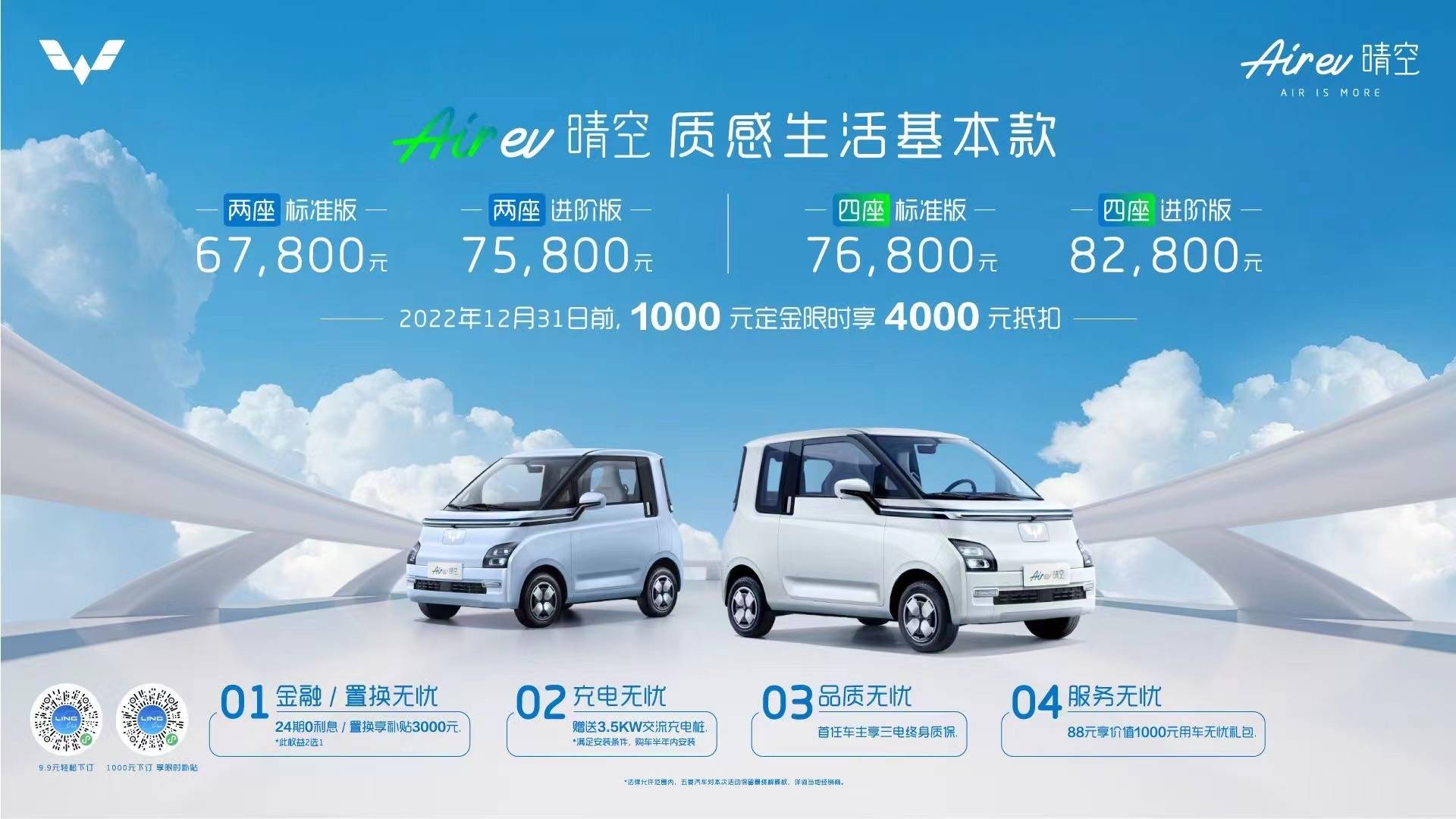 宏光MINI ev的大哥来了 五菱Airev晴空正式上市_搜狐汽车_搜狐网