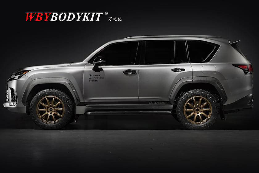 适用于2022款雷克萨斯LX600改装JAOS宽体小包围前唇后唇抛宽轮眉_搜狐汽车_搜狐网