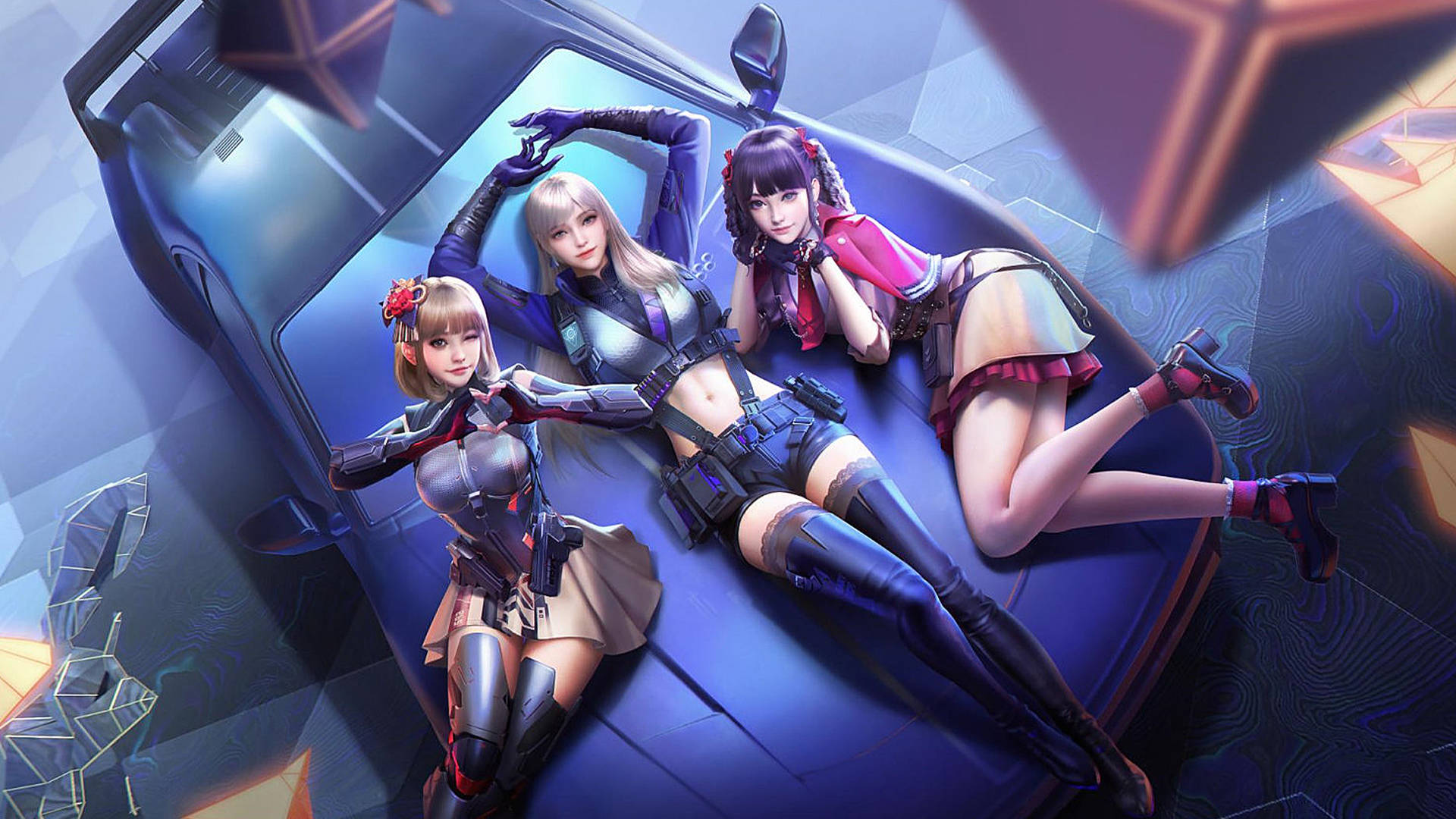 CF穿越火线高清壁纸：HeartShot电竞女子战队-搜狐大视野-搜狐新闻