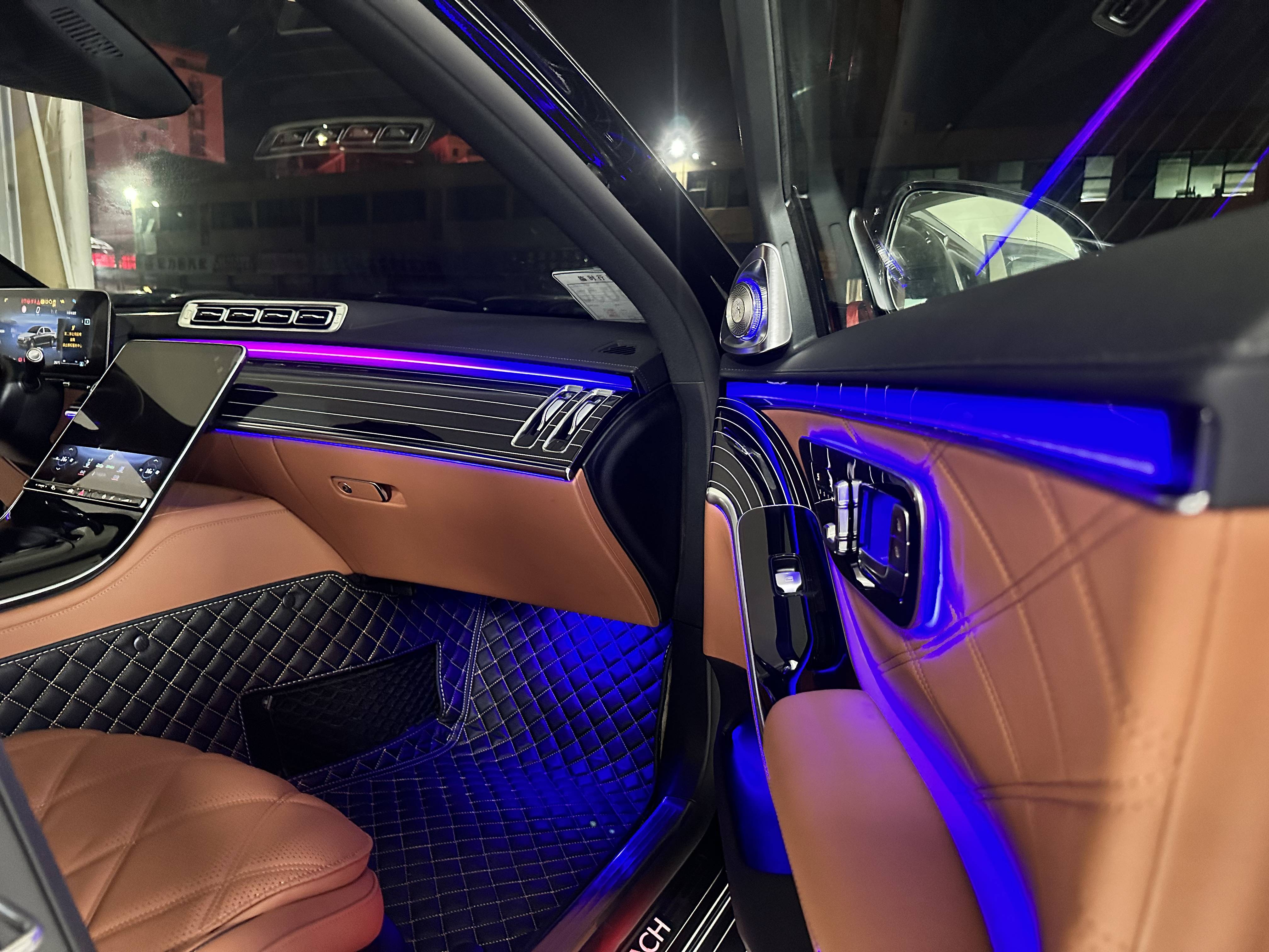 2023年新款迈巴赫S480加装主动式氛围灯和升级前后4D旋转高音_搜狐汽车_搜狐网
