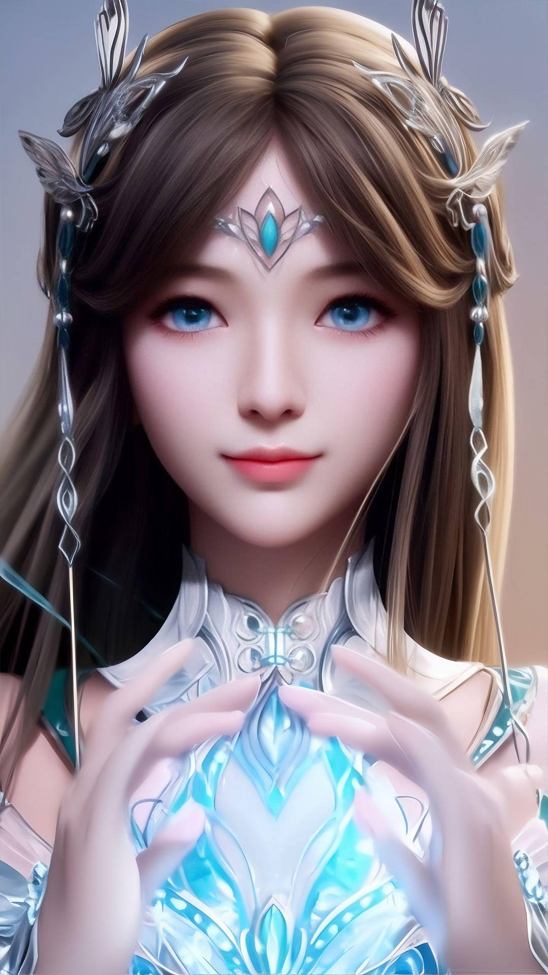 《斗罗大陆》宁荣荣AI精美手机壁纸：气质高贵出尘-搜狐大视野-搜狐新闻