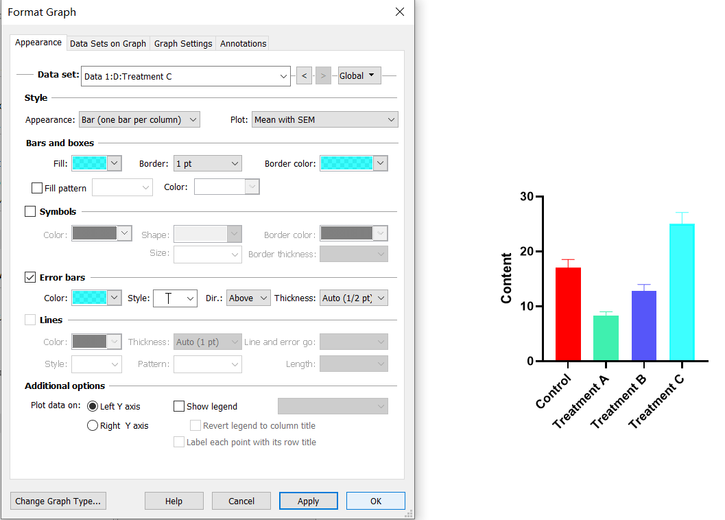 column图 | Graphpad prism8绘图教程 第七期_test