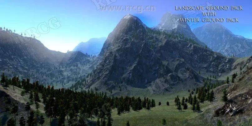 高品质地面纹理自然景观场景Unity游戏素材资源_人人