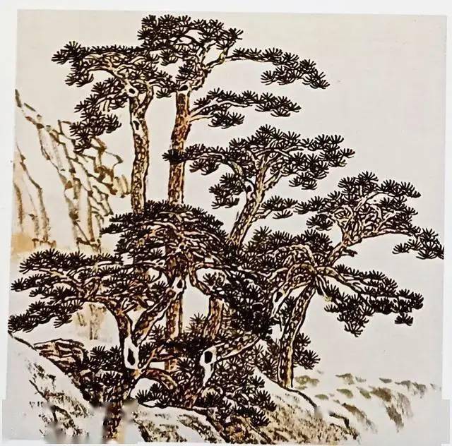国画：松树的各种画法「图解」-搜狐大视野-搜狐新闻